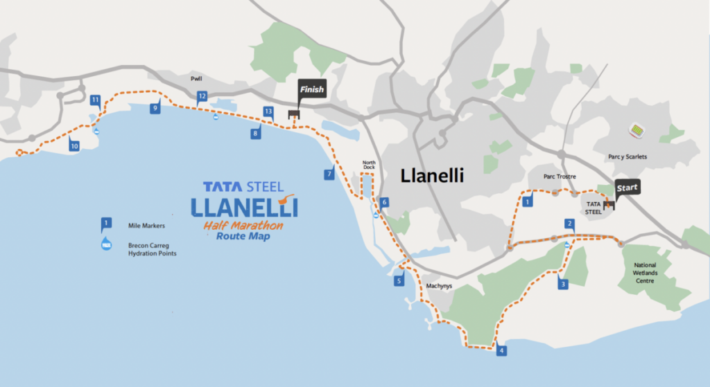 Race Routes: Llanelli 10K and Half Marathon Events